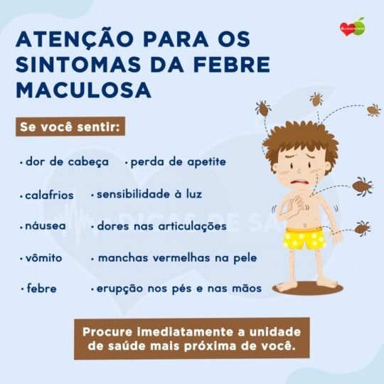 Febre maculosa: sintomas, prevenção, transmissão, complicações e ...
